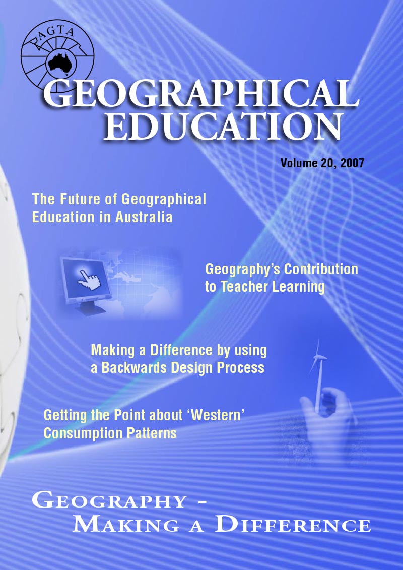 Geographical Education 20 – Australian Geography Teachers Association ...